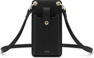 JW PEI Aylin Canvas & Quinn Umh&auml;ngetasche aus veganem Leder, Black-q, Quinn-VeganLeather