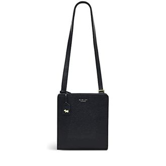 Radley London London Summer Street Mini bandouli&egrave;re zipp&eacute;e pour femme, en cuir grain&eacute;, Noir, Taille unique