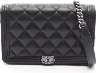 Chanel Pre-owned Cuir sacs-chanel - Femme - Pre-owned - Noir - Taille: ONE Size