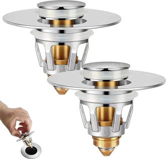 Generic Drain Magic - Drain Magic 2 in 1 Universal Waschbeckenst&ouml;psel mit Abflusssieb, f&uuml;r Waschbecken, Badewanne, Waschbecken oder Dusche