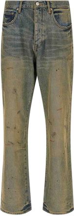 Purple Straight Leg Jeans - Gelb