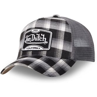 Von Dutch Casquettes Homme baseball avec filet &agrave; Carreaux Von Dutch