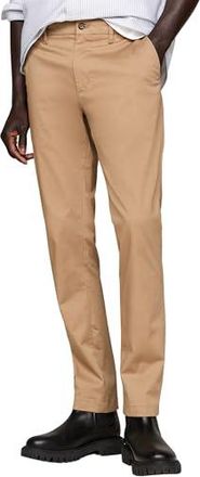 Tommy Hilfiger Chino Homme Chino Bleecker Printed Structure Slim Fit, Beige (Safari Canvas), 33W/32L