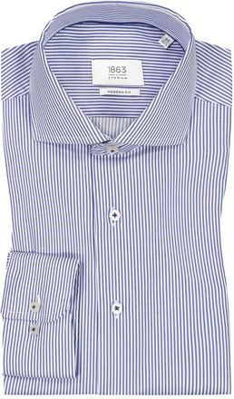 Eterna Gestreiftes Hemd in Twill-Qualit&auml;t, Modern Fit in