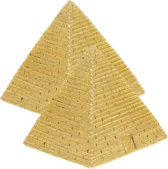 Angoily 2st&uuml;cke Retro &Auml;gyptische Pyramiden Deko Resin Pyramid Figurine F&uuml;r Desktop Dekoration Vintage Style Als Fotorequisite Und F&uuml;r Anl&auml;sse