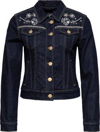 Queen Kerosin Damen Western Jeansjacke Denim