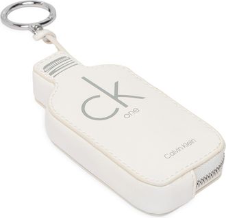 Calvin Klein Schl&uuml;sselanh&auml;nger Calvin Klein Ck One Bottle Zip Small Pouch LV04F1246G Wei&szlig;