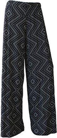 WearAll Palazzo Pantalon évasé élastique pour femme Coupe large - Beige - Taille Unique