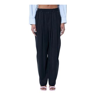 Alexander Wang Weiche Plissierte Hose - - Trousers - Damen - Schwarzk - S