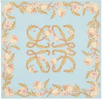 Loewe Foulard imprim&eacute; en twille de soie