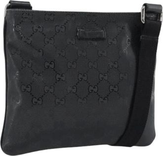 Gucci Pre-owned Sac bandouli&egrave;re en toile GG - Femme - Pre-owned - Noir - Taille: ONE Size