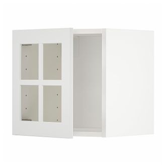 IKEA METOD Wandschrank mit Vitrinentür