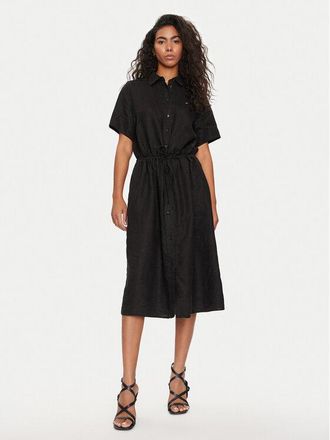 Tommy Hilfiger Hemdkleid WW0WW41911 Schwarz Relaxed Fit