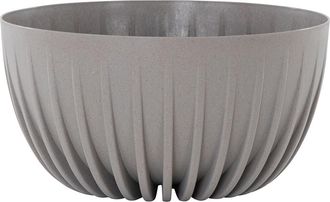 Siena Garden ECO Pflanzschale grau 30 cm Kunststoff/Holz, 30 x 30 x 15,6 cm