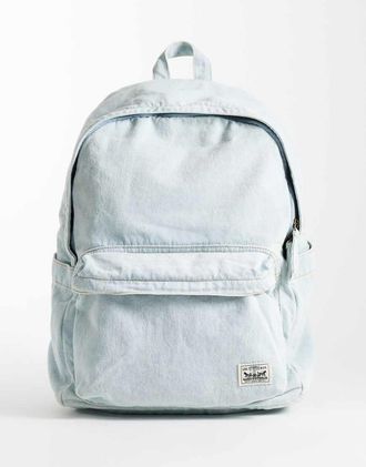 Levi's sac &agrave; dos en denim Remi bleu d&eacute;lav&eacute;-Vert