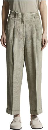 PESERICO Femme, Pantalons, Vert, Taille: 38 FR Pantalon femme