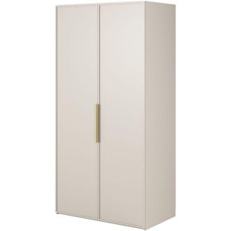 Selsey Selsey Frame - Kleiderschrank 2-t&uuml;rig mit Kleiderstange, 100 cm, greige
