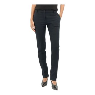 Toteme Femme, Pantalons, Noir, Taille: 34 FR Pantalon Slim en Laine &agrave; Taille Basse