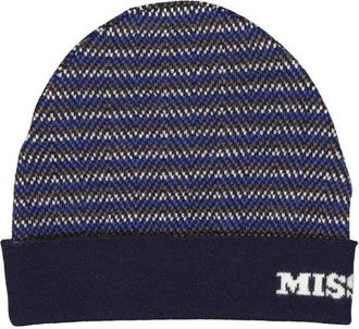 Missoni Caps & M&uuml;tzen - Textured Knit Wool Hat With Ribbed Trims - Gr. ONE SIZE - in Grau - f&uuml;r Damen