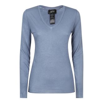 Avant Toi Femme, Tops, Bleu, Taille: 40 FR Bleu Clair T-shirts et Polos en Coton