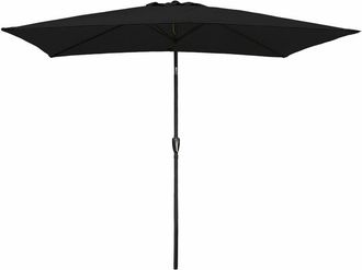 Happy Garden Happy Garden - Parasol droit hapuna rectangulaire 2x3m noir
