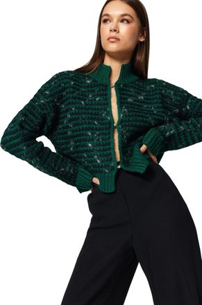 Trendyol Damen Trendyol Damen Gradient Lange Ärmel Regulär Strickjacke Cardigan Sweater Casual, Grün, L