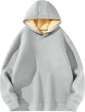 Generic Sweat a Capuche Homme Hooded Sweatshirt Sweats &agrave; Capuche Homme avec Doublure &Eacute;paissie en Polaire pour Protection Hivernale et Contre Le Vent