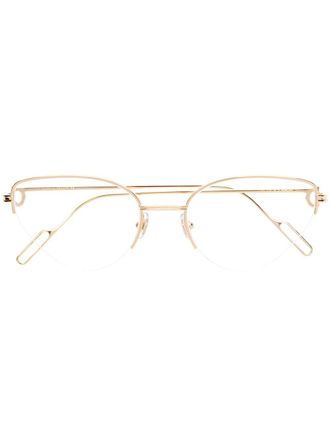Cartier lunettes de vue &agrave; monture papillon - Or