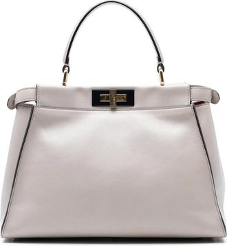 Fendi Hobo Bags - Medium Leather Peekaboo Iconic Satchel - Gr. unisize - in Braun - f&uuml;r Damen