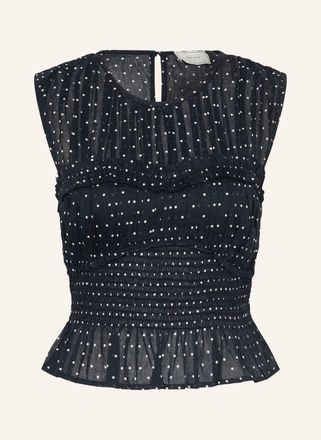 Neo Noir Neo Noir Top Tiril Mit R&uuml;schen schwarz