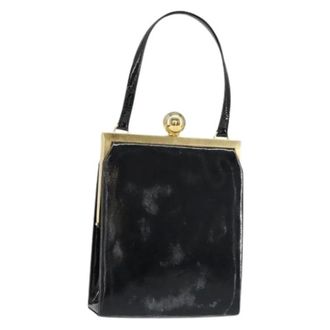 Saint Laurent Sac &agrave; main en toile enduite Pre-owned - Femme - Pre-owned - Noir - Taille: ONE Size