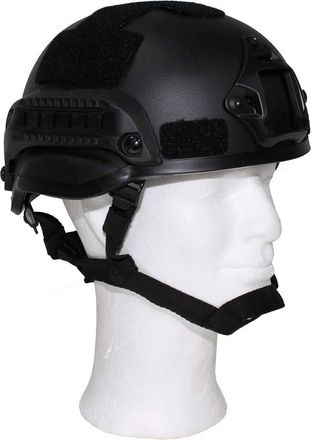 MFH US Helm, MICH 2002, Rails, ABS-Kunststoff (schwarz)