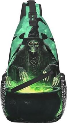 Generic Trois sorci&egrave;res dans un noir, Eerie Forest Sac &agrave; bandouli&egrave;re Sac &agrave; bandouli&egrave;re Sac &agrave; dos de voyage pour homme Sac &agrave; dos de randonn&eacute;e