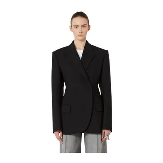 Sportmax Damen, Jacken, Schwarzk, MGr&ouml;&szlig;e