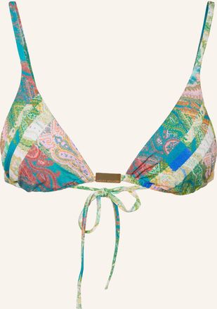 Maryan Mehlhorn Maryan Mehlhorn Triangel-Bikini-Top Jacquard blau