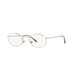 Giorgio Armani unisex, Accessoires, Jaune, Taille: 50 MM Monture Lunettes AR Or Pâle Mat