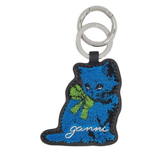 Ganni Cat-shaped Keyring