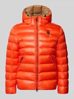 Blauer Steppjacke mit Zweiwege-Rei&szlig;verschluss Modell ADAMS