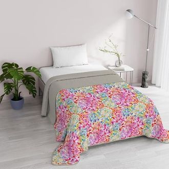 Italian Bed Linen Steppdecke Fantasy, Mikrofaser, für den Sommer, 1,5 Liegeplätze