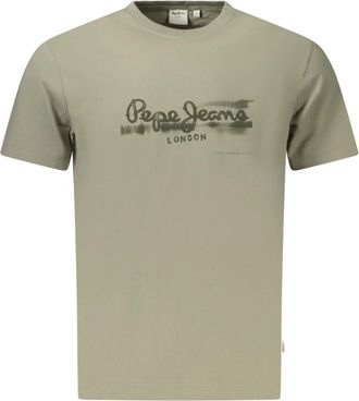 Pepe Jeans London Homme, Tops, Vert, Taille: 2XL T-shirt Fantasy 3 Logo Saisonni&egrave;re