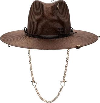 Ruslan Baginskiy Chapeau Fedora - Femme - Accessoires - Brun - Taille: M