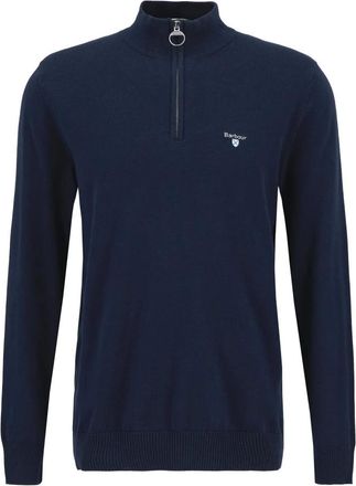 Barbour Homme, Pulls, Bleu, Taille: S Pull &agrave; demi-zip Lingwood