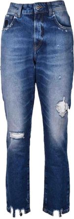 John Richmond Femme, Jeans, Bleu, Taille: W30 Cropped Jeans