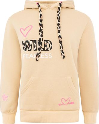 Zwillingsherz Kapuzensweatshirt FEARLESS
