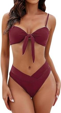 Generic Maillot De Bain Femme 2 Pieces Bikini Femme 2 Pieces Bikini Sport Plage - Deux Pi&egrave;ces Technique pour Surfeuses Actives