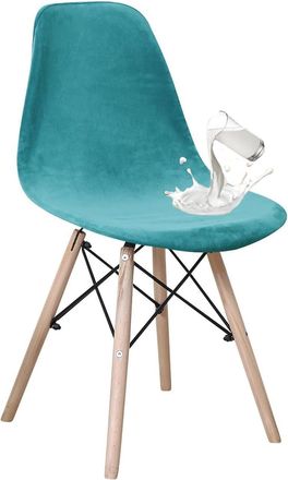 Generic Stretch-Stuhlbezüge Aus Velours Dehnbar, Waschbar & Universell Für Esszimmer, Küche, Hotel Und Feste(Turquoise Blue,2 PCS)