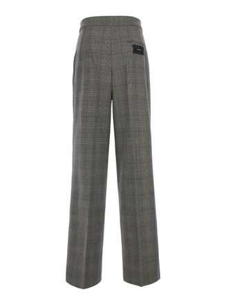 Pinko Womens Trousers Wool-Blend Grey Polyester