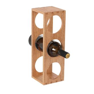 Generic Weinregal aus Holz, Tischflaschenhalter, Robust und Langlebig, Keine Montage Erforderlich, Geeignet f&uuml;r K&uuml;che/Wohnzimmer/Bar/Esszimmer(Wood)