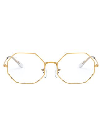 Ray-Ban lunettes de vue à monture hexagonale - Or