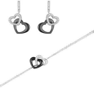 Ceranity AMZ0001 - Parure Femme - Argent 925/1000 5.6 GR - Céramique - Oxyde de Zirconium